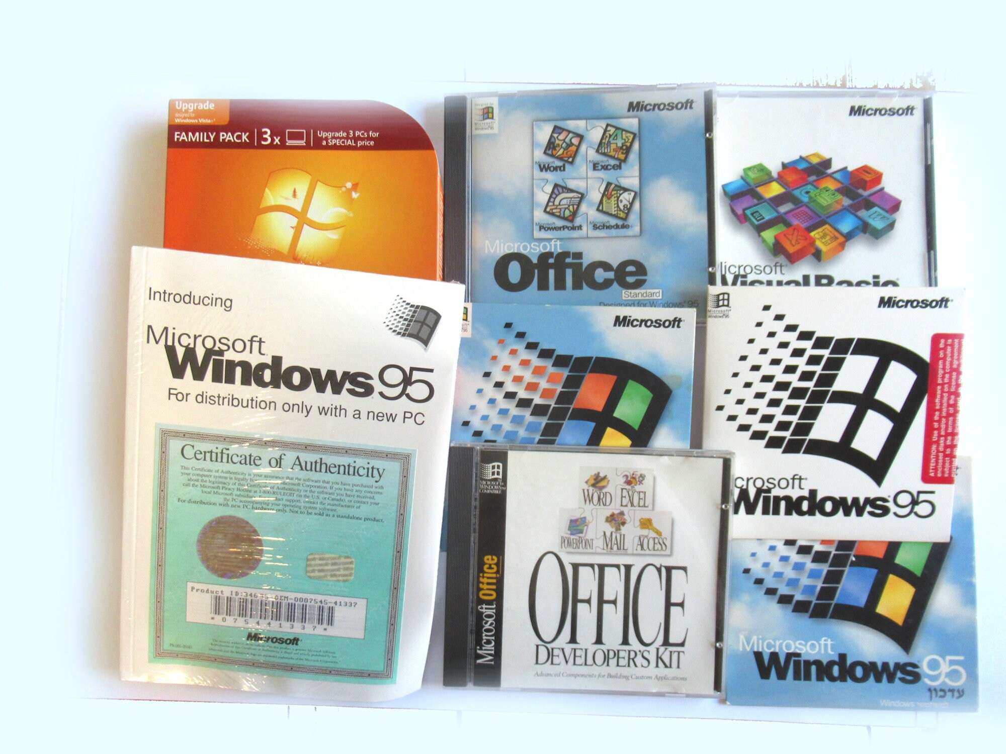 Vintage Microsoft OS and Software, Windows 95, Office for Windows 95 CD ...