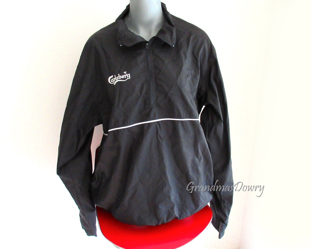 Beer Windbreaker Jacket, Carlsberg Beer Vintage Advertising Jacket ...