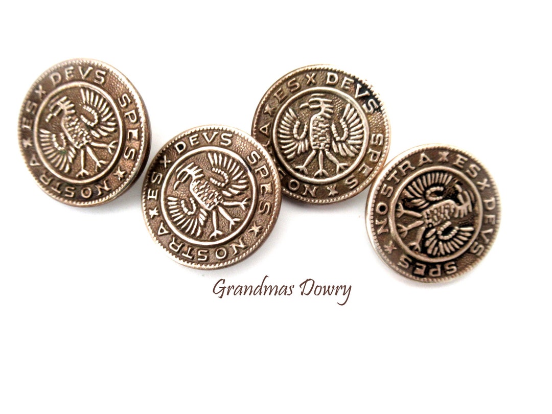 Vintage Hessian Soldier Button Es Devs Spes Nostra Teutonic - Etsy UK