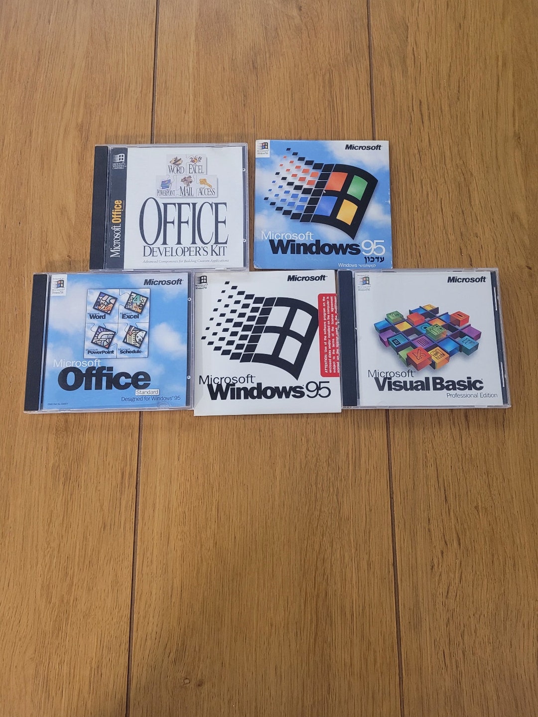 Vintage Microsoft OS and Software, Windows 95, Office for Windows 95 CD ...