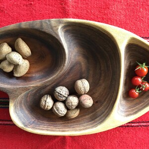 Wooden Oval Tray With3 Sections - Etsy