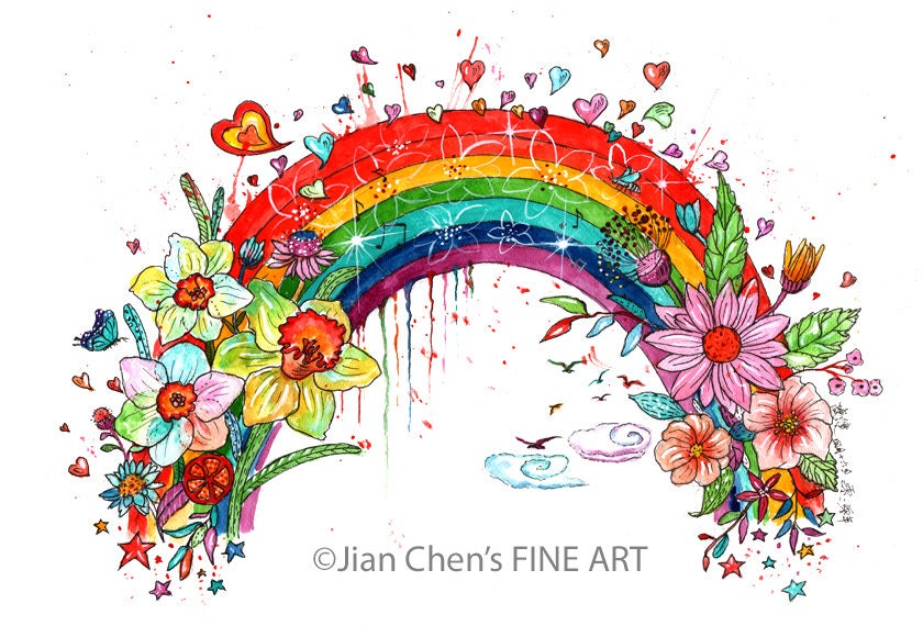 Over the Rainbow 10 Different Sizes to Choose From All FREE | Etsy UK