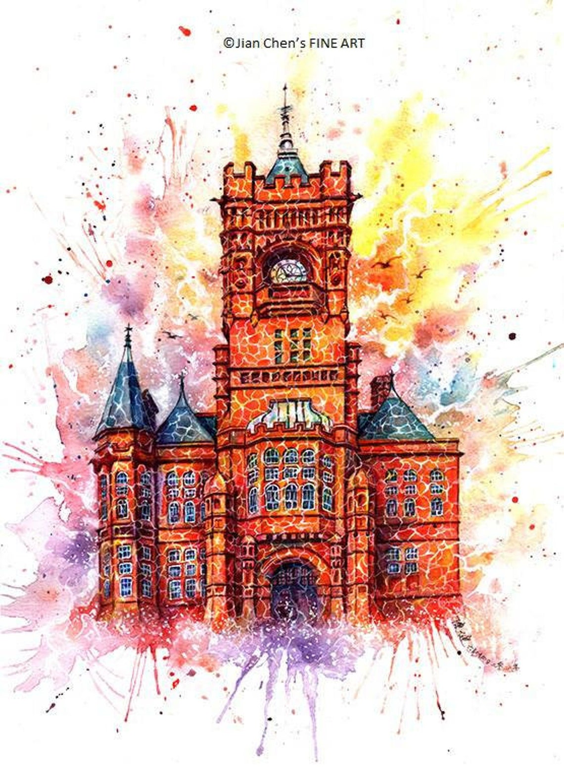 Cardiff Bay Pier Head Building 10 Different Sizes to Choose - Etsy UK