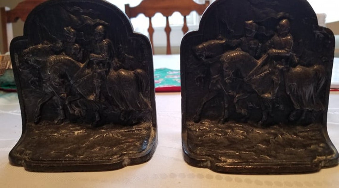 Antique Hubley Bronze Bookends / Stamped 246 - Etsy Canada