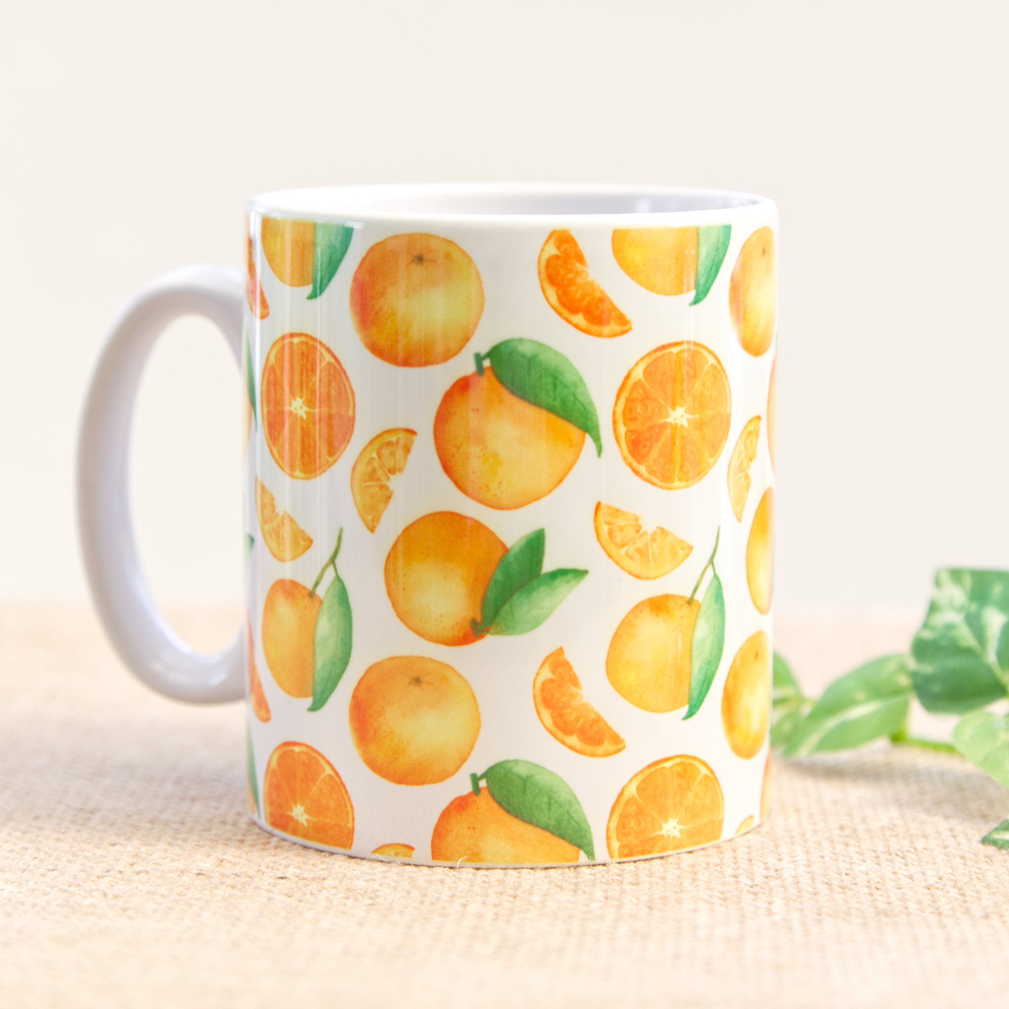 Orange Citrus Fruit Drinks Mug Orange Mug Citrus Mug Fruit Mug | Etsy