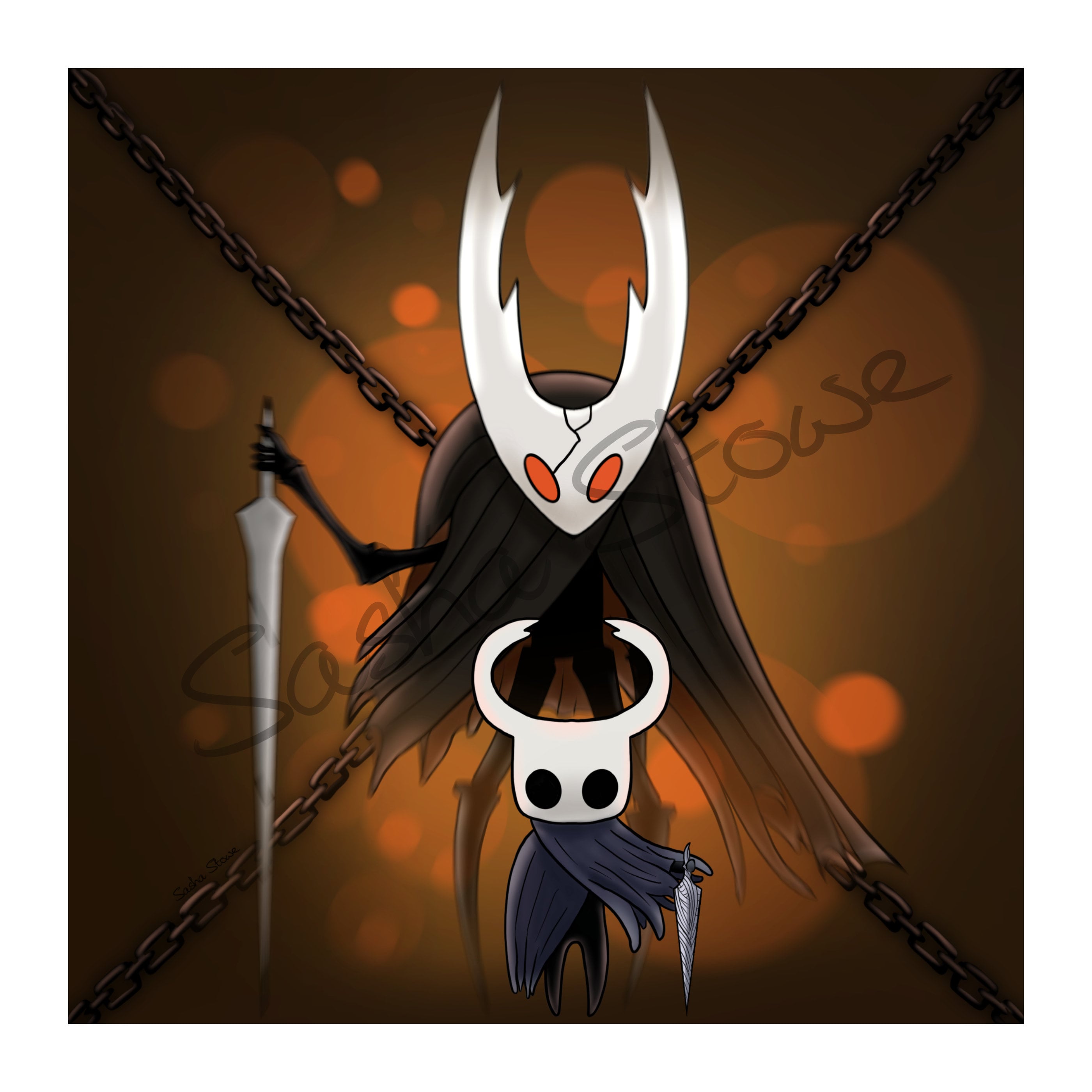 Hollow Knight Art Illustration Prints Silksong Game Gaming - Etsy UK