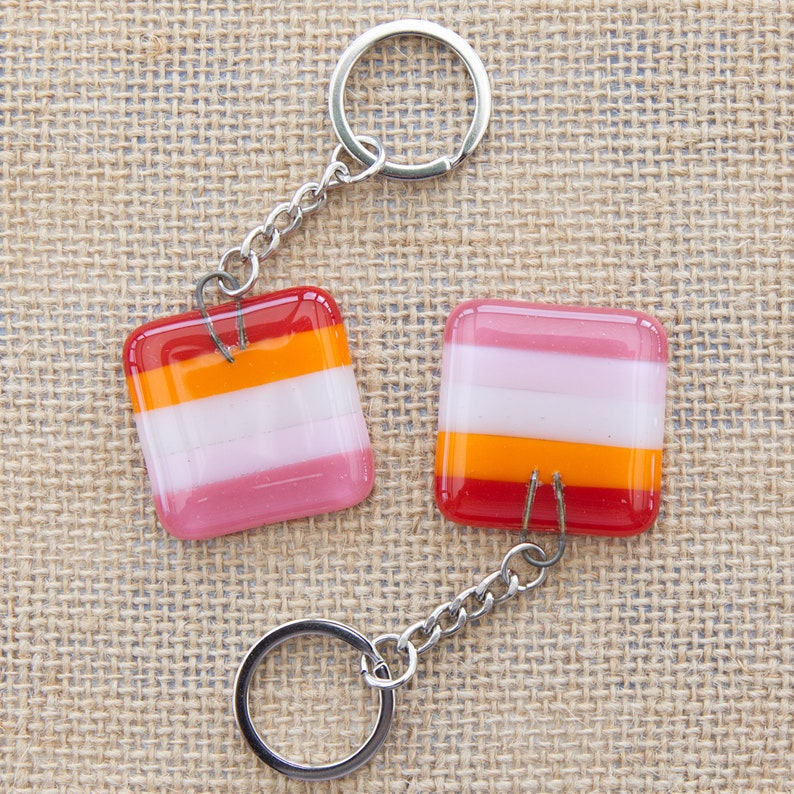 Lgbtq Keyring Gay Pride Keychain Bisexual Transgender Etsy