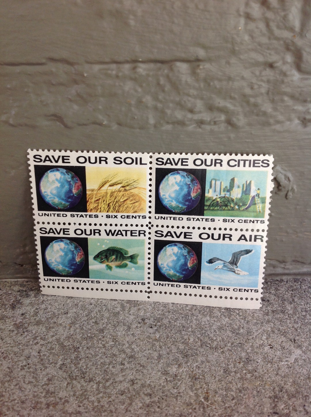 Save Our Soil , Water, Air Stamps - Etsy
