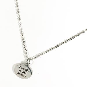 Live Life to the Fullest Necklace, Motivating Necklace, Encouraging ...