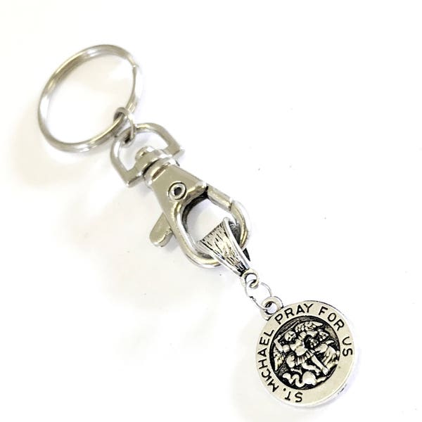 St Michael the Archangel Keychain - Etsy