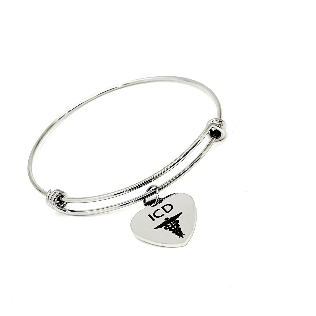 ICD Medical Charm Bracelet, ICD Awareness, ICD Jewelry, Medical ...