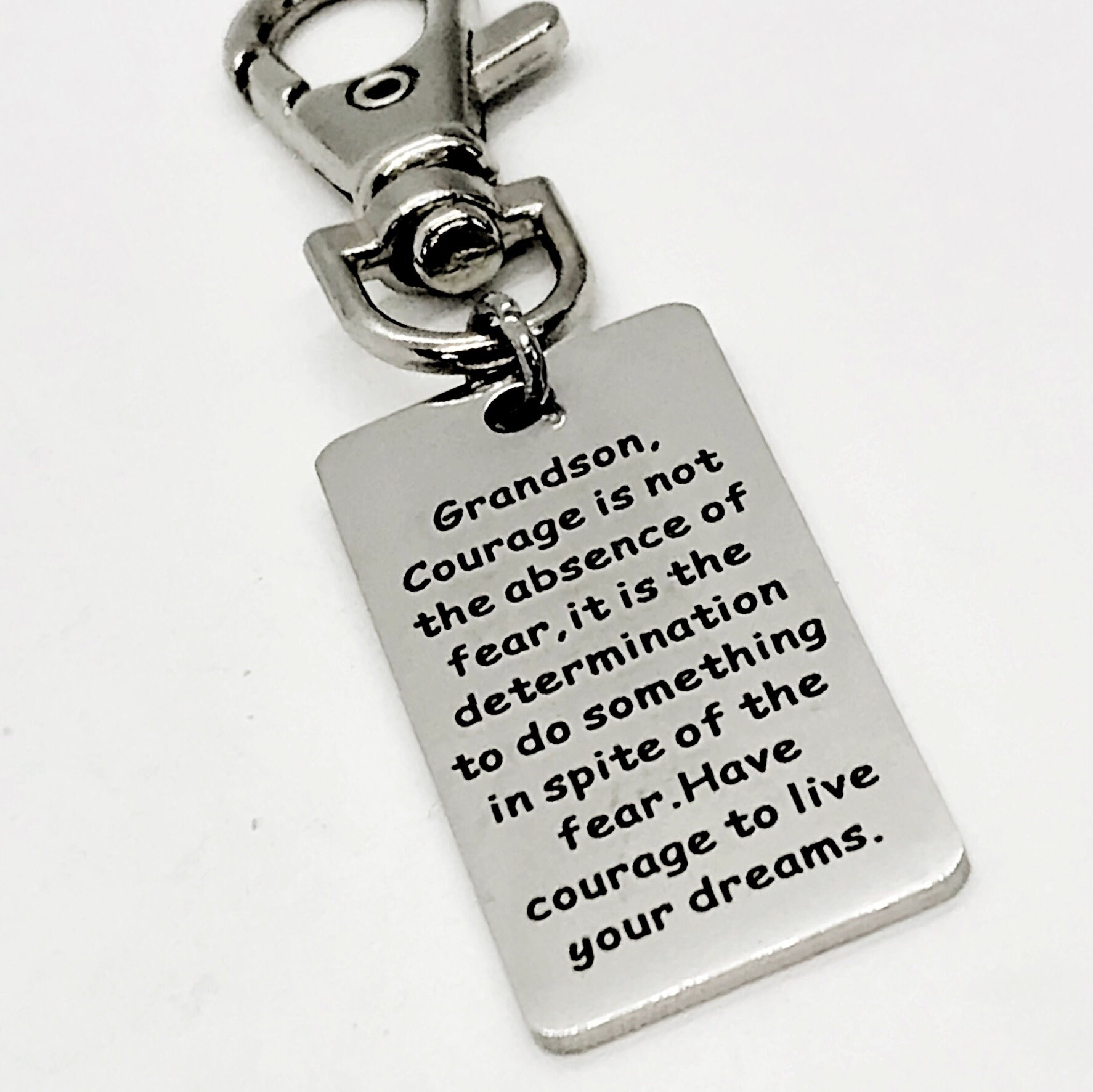 Bag Charm Grandson Charm Keychain Charm Keychain Gift | Etsy