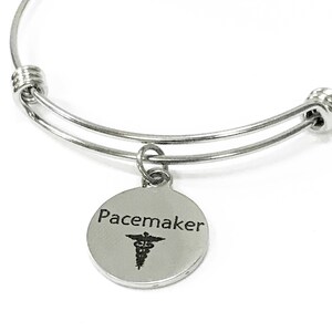 Pacemaker Medical Expanding Charm Bracelet, Medical Awareness Bracelet ...