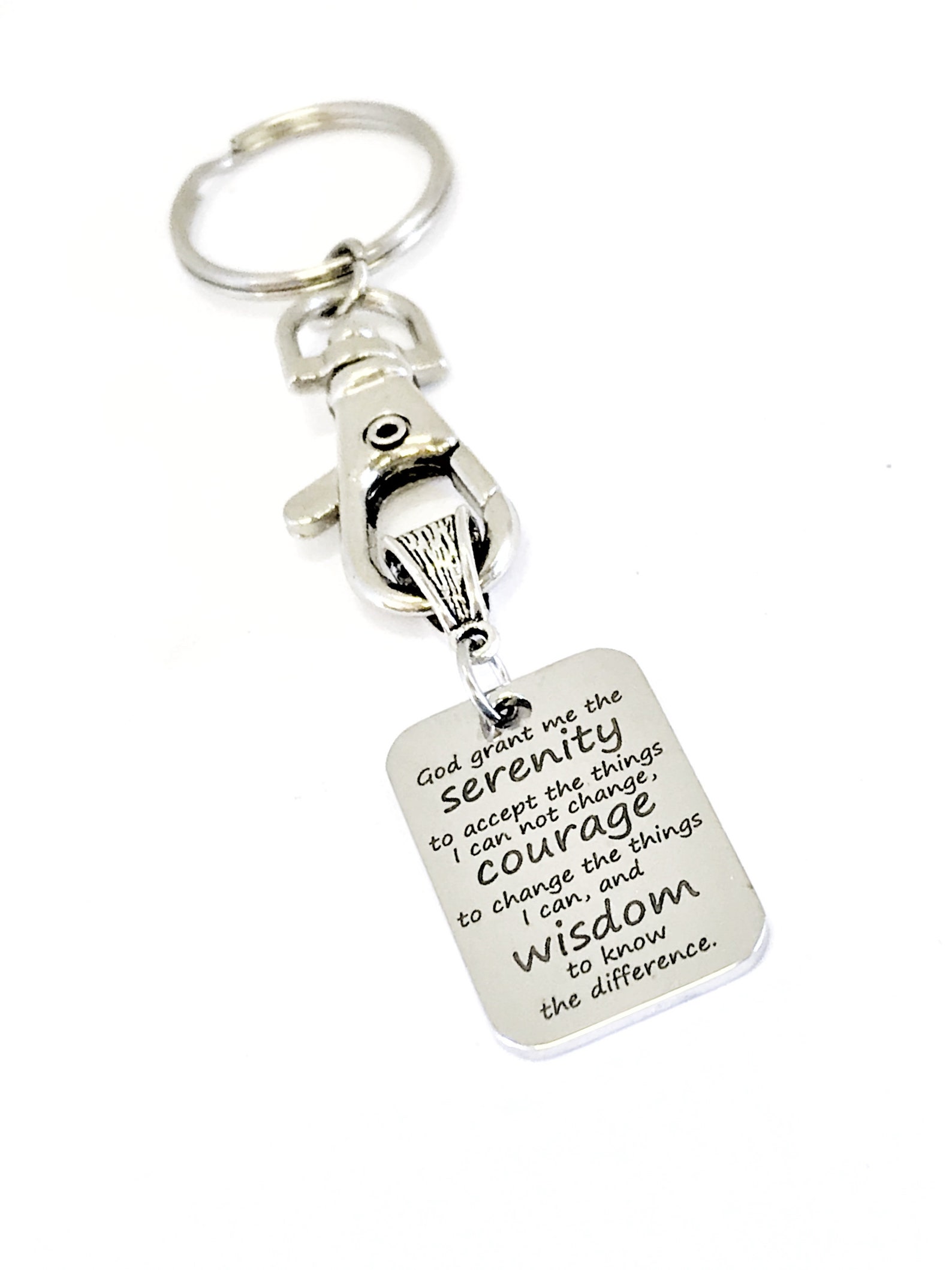 Serenity Prayer Keychain Serenity Prayer Gift Serenity - Etsy