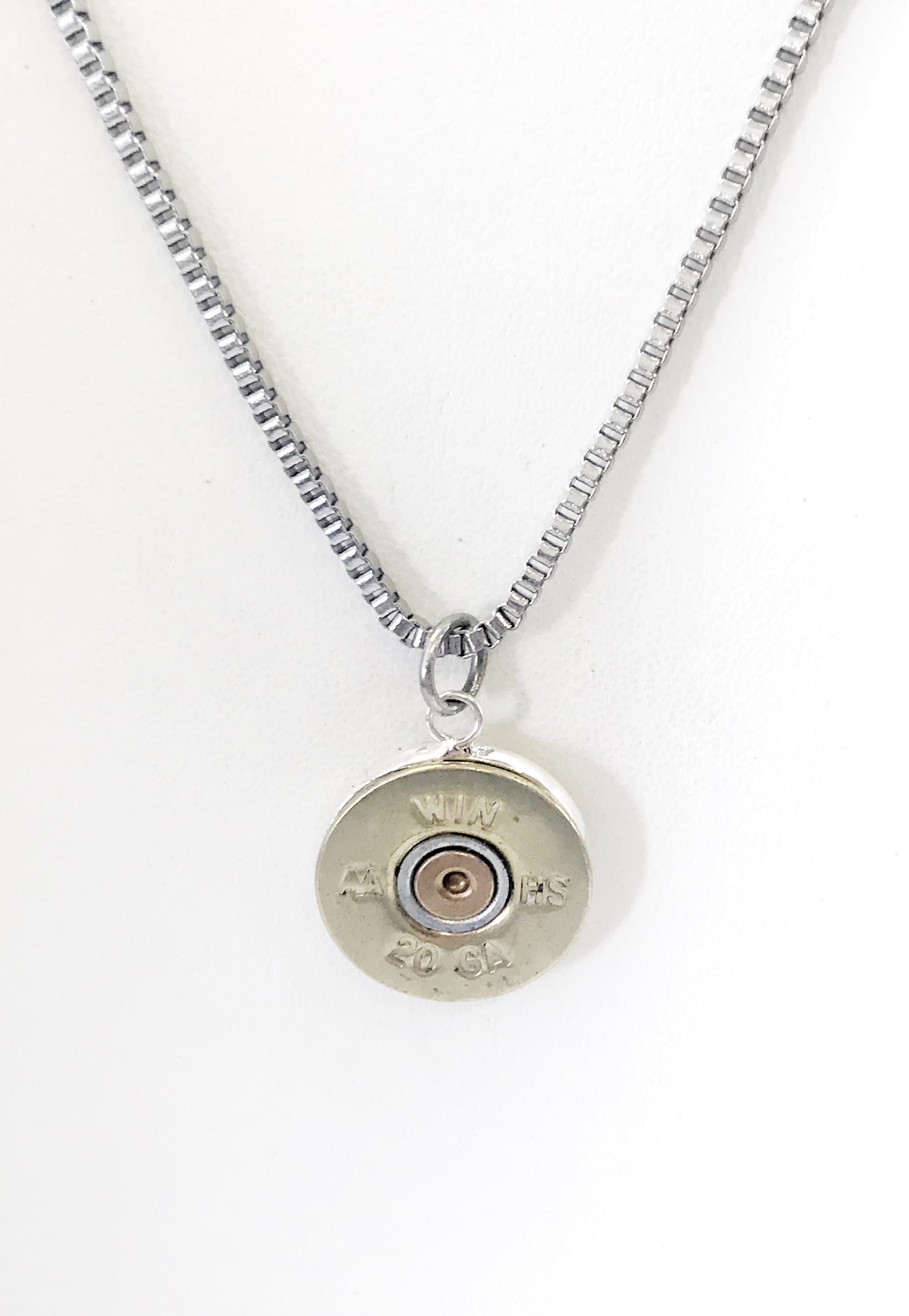Shotgun Shell Necklace, Shotgun Shell Pendant, Shotgun Shell Box Chain ...