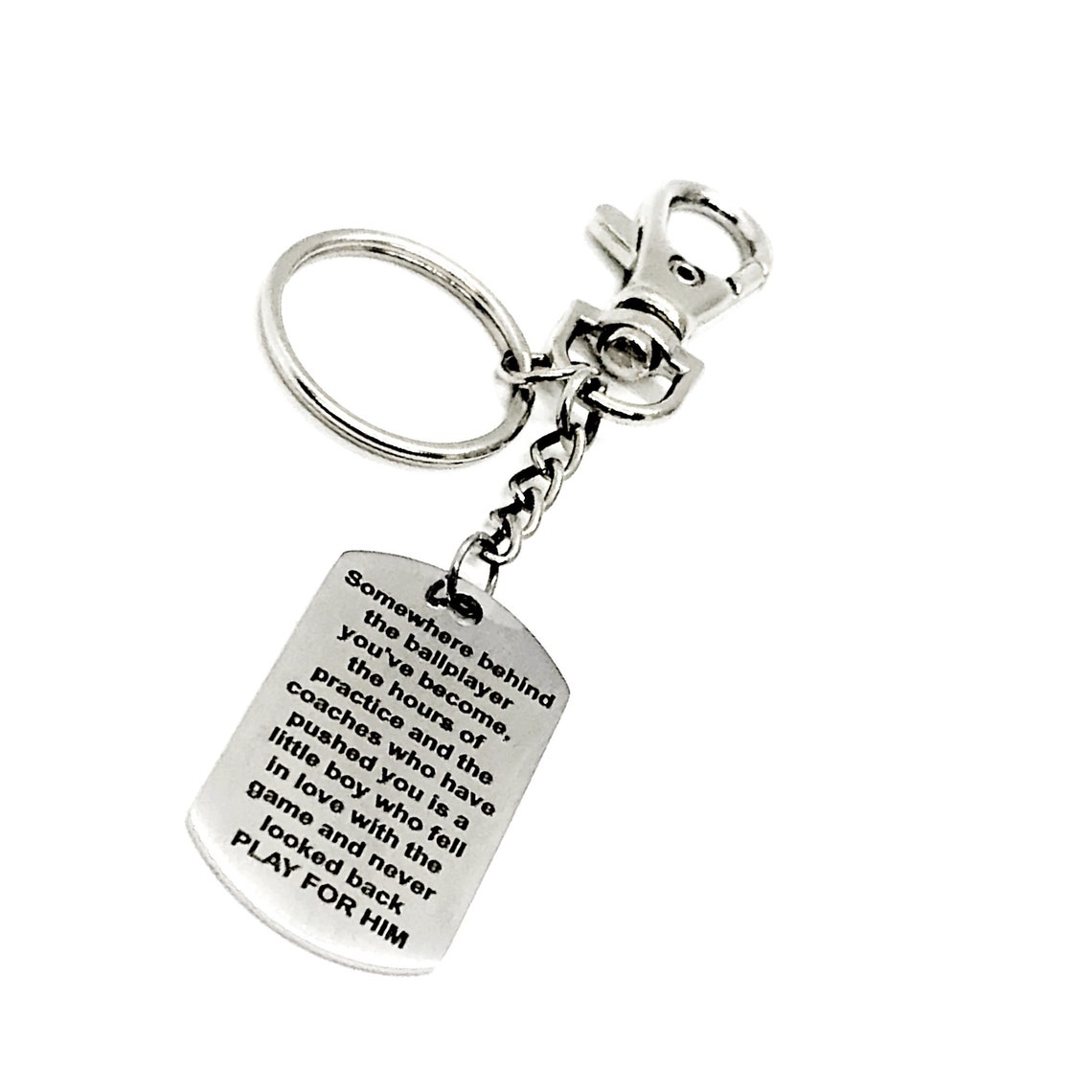 Baseball Keychain Gift Play for Him Keychain Son Gift - Etsy