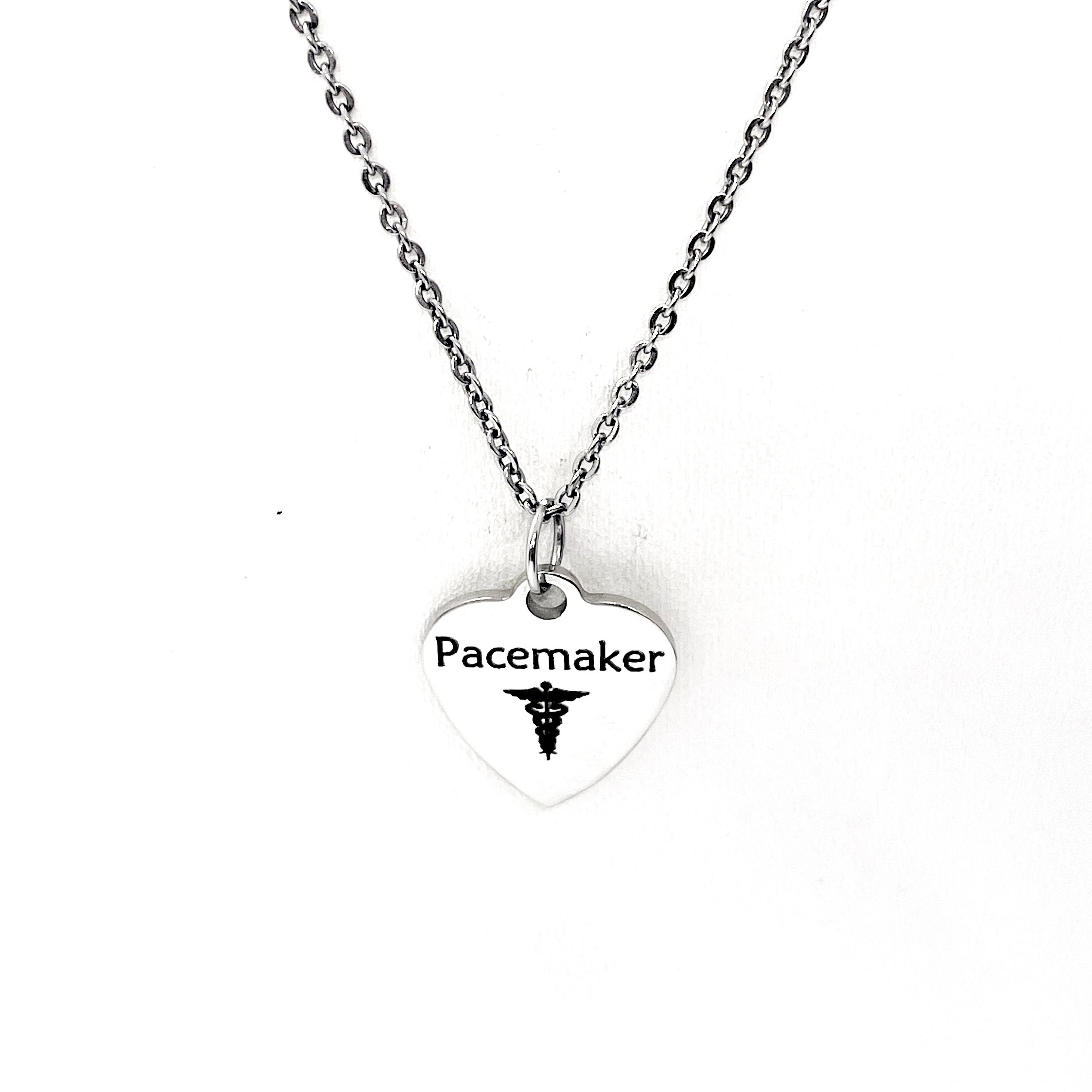 Pacemaker Necklace Pacemaker Medical ID Charm Pacemaker - Etsy