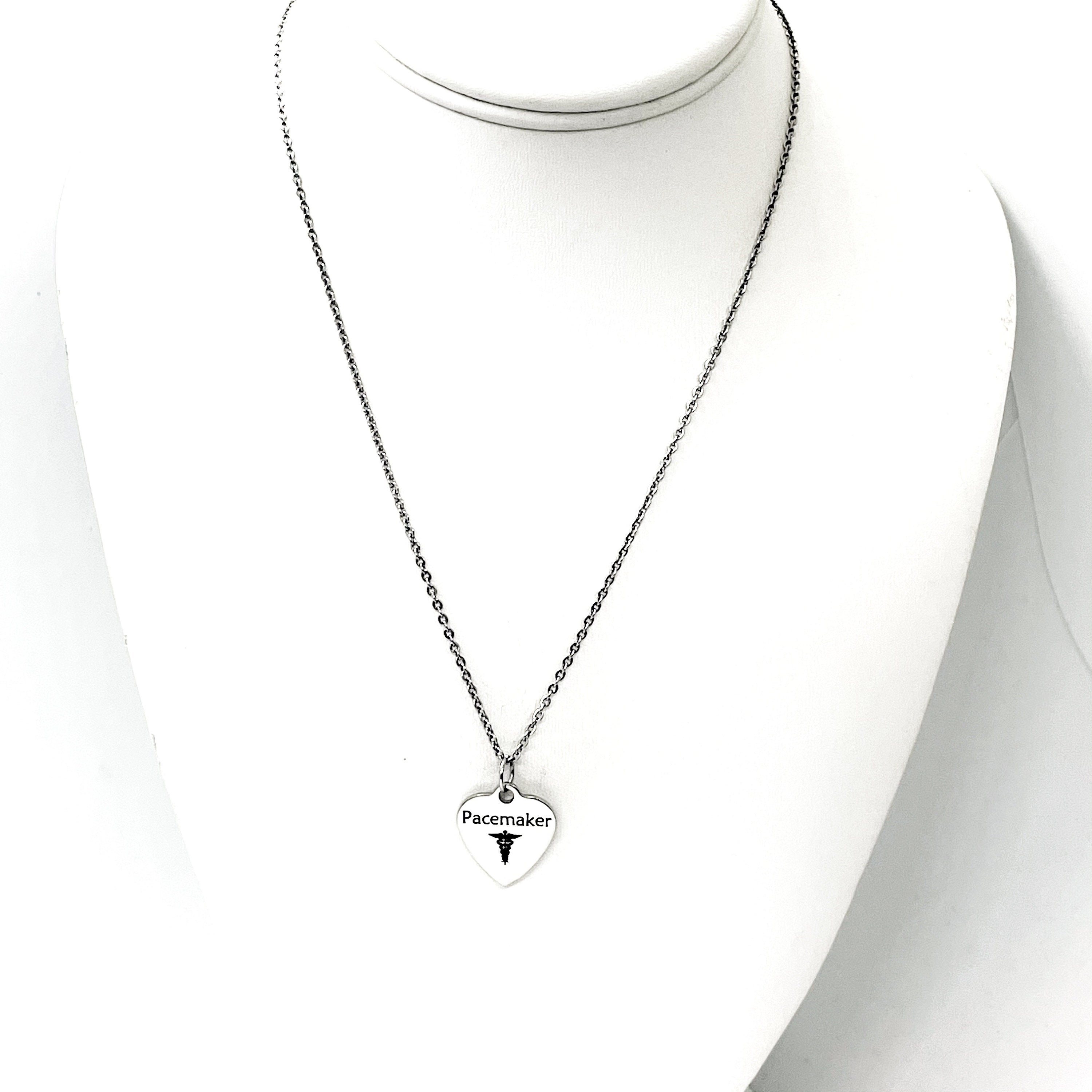 Pacemaker Necklace, Pacemaker Medical ID Charm, Pacemaker Medical ...