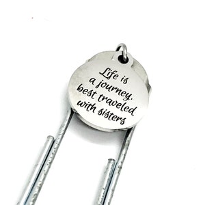 Sister Gift, Life is A Journey Best Traveled With Sisters Bookmark ...