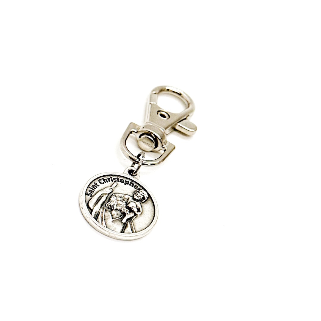Faith Gift, St Christopher Clip on Charm, Catholic Gifts, Christian ...