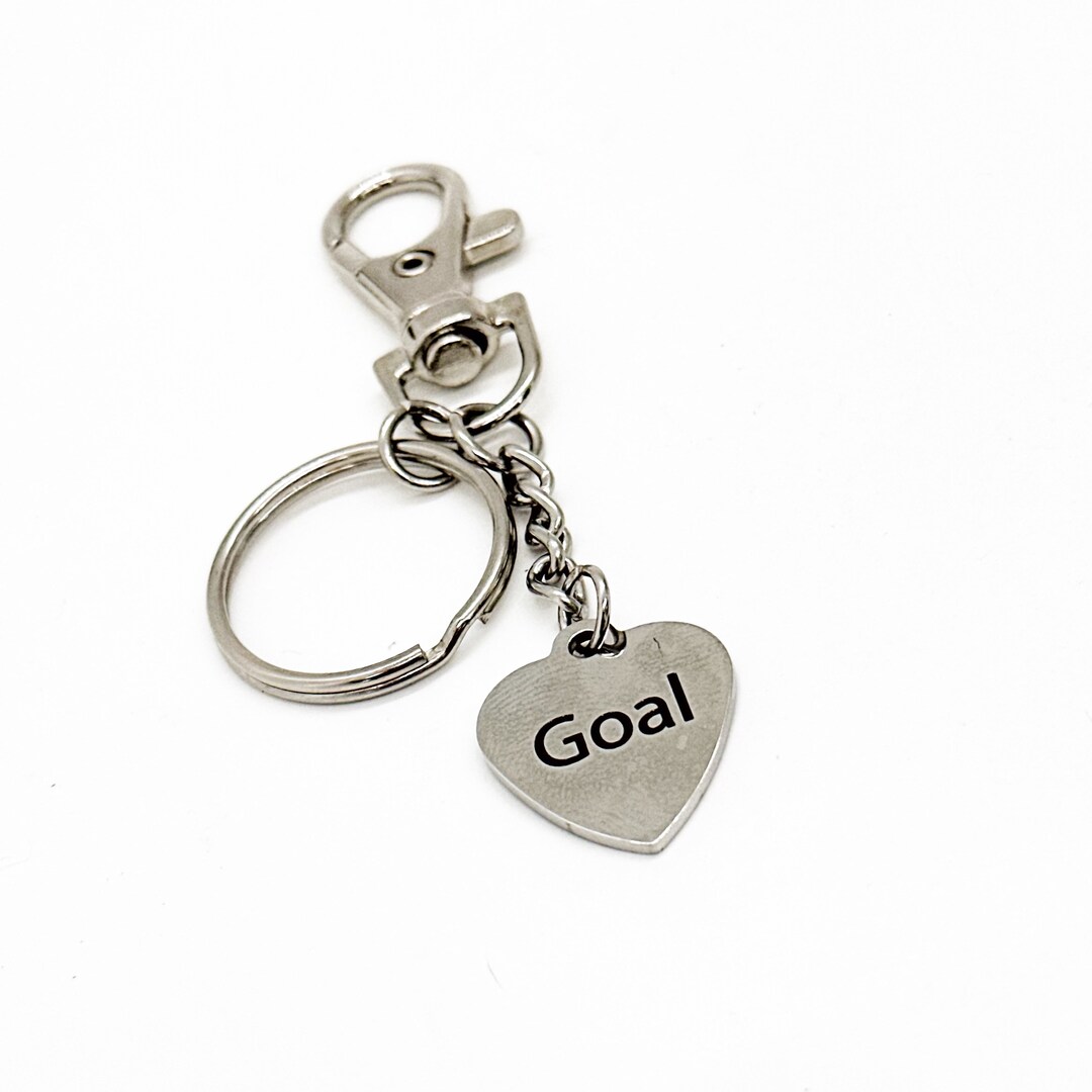 Goal Setting Keychain, Weight Loss Gifts, Goal Charm, High Achiever ...
