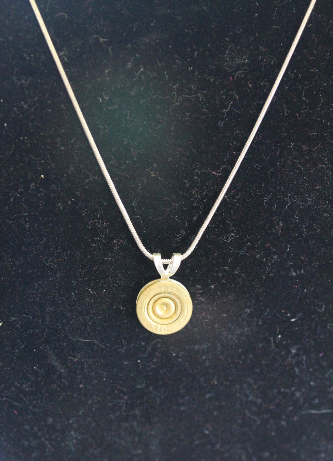 410 Bore Shotgun Shell Pendant on Silver Chain Necklace; Shotgun Shell ...