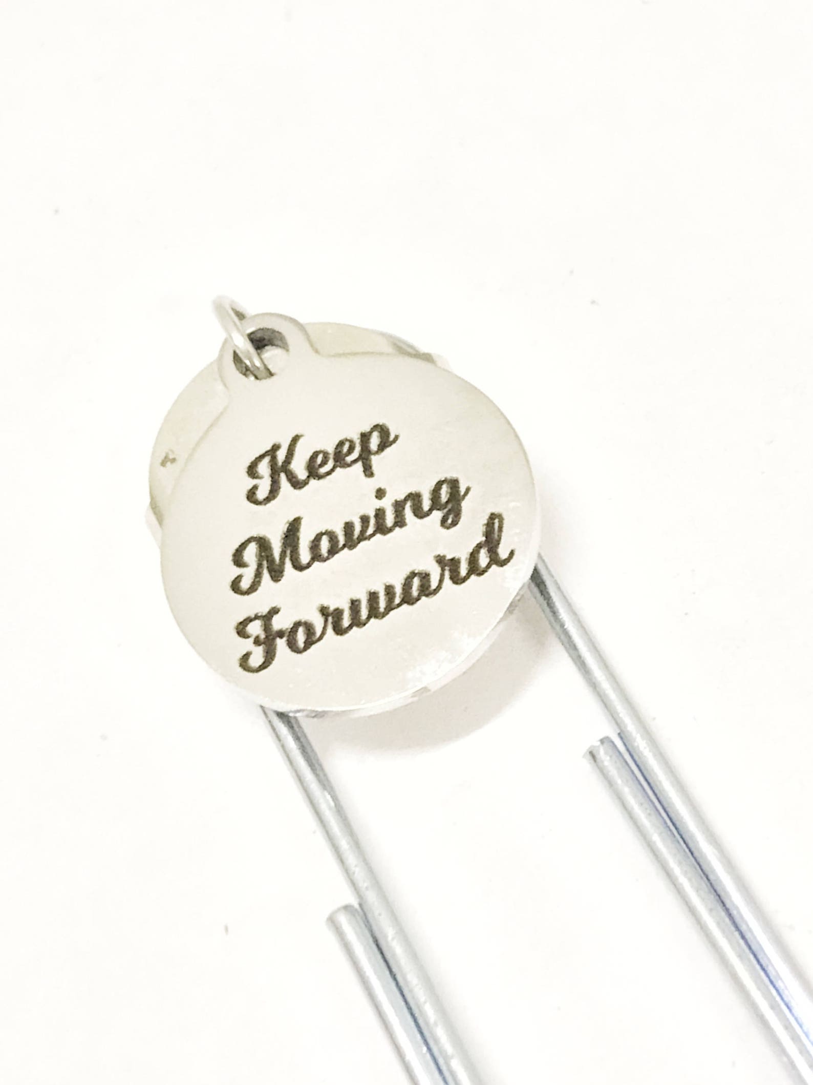 Keep Moving Forward Bookmark Paper Clip Bookmark Planner - Etsy