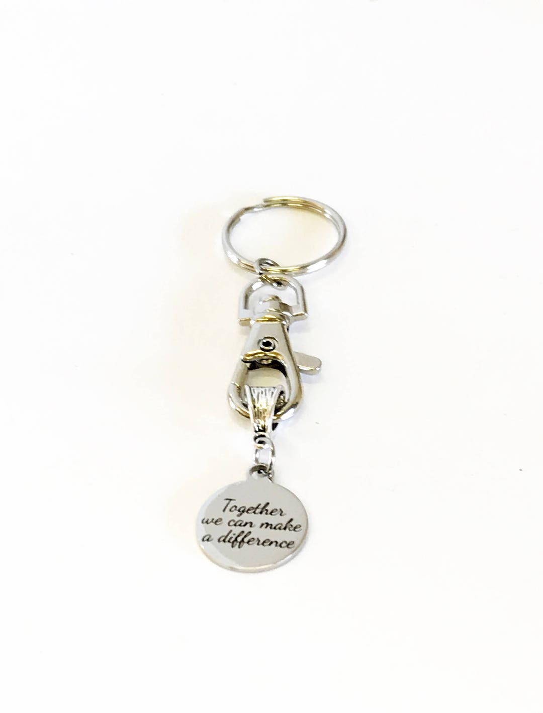 Together We Can Make A Difference Keychain, Mindfulness Keychain ...