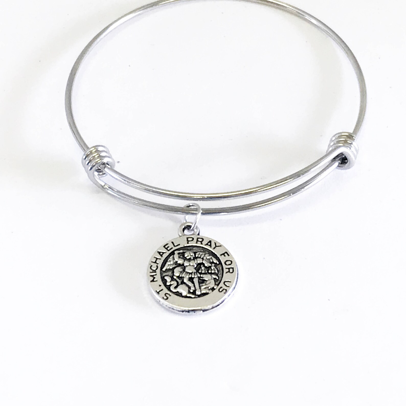 Saint Michael Jewelry, St Michael Bracelet, Catholic Jewelry Gift, St ...