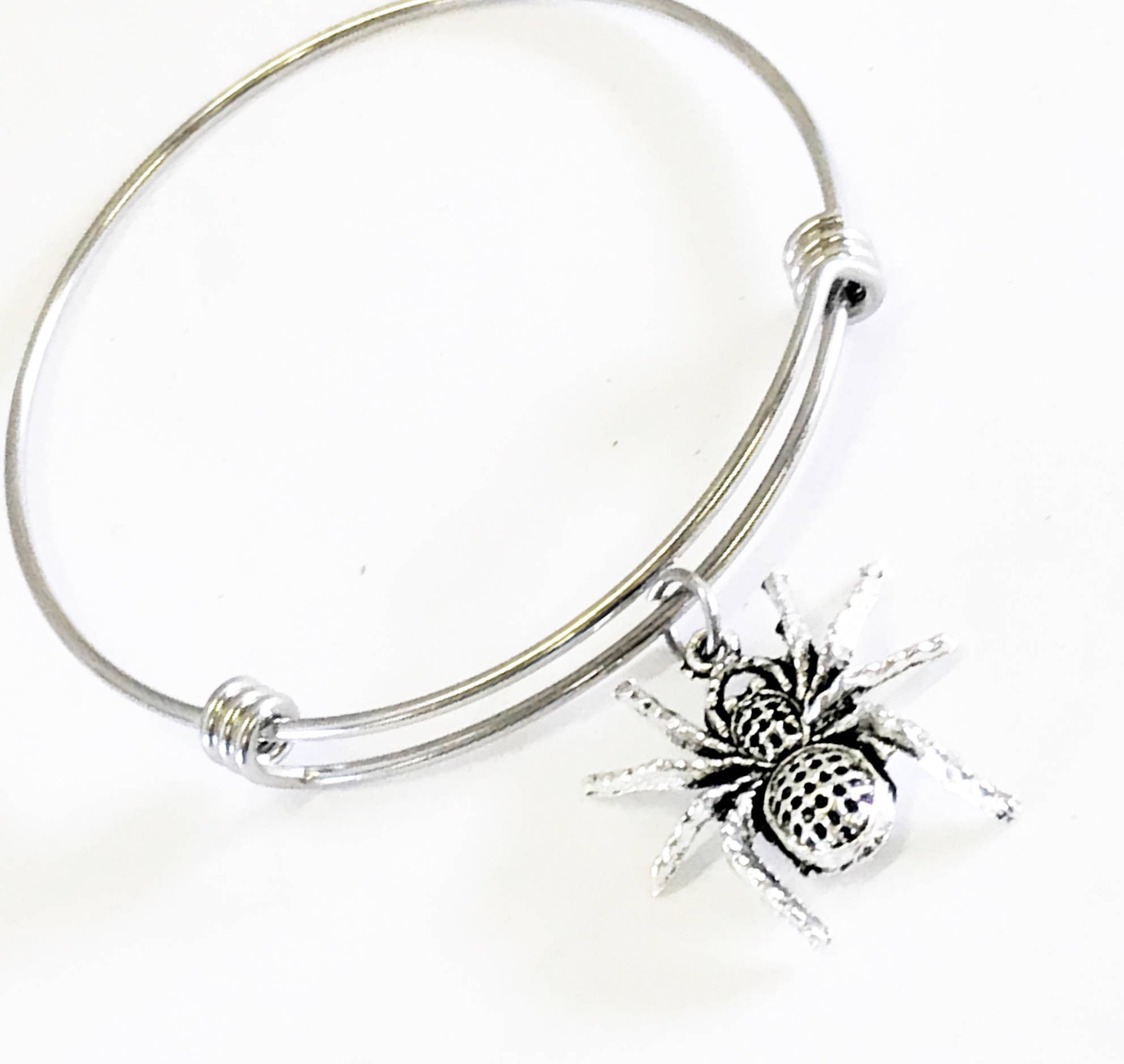 Spider Jewelry, Spider Stacking Bangle, Spider Bracelet, Halloween ...