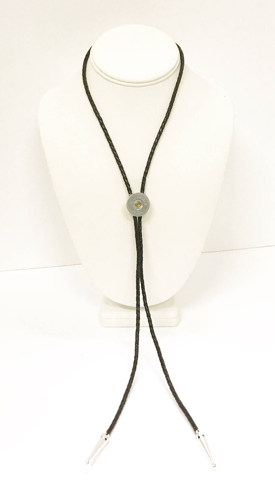 12 Gauge Shotgun Shell Bolo Tie, Black Cord Bola Tie Gift for Him ...