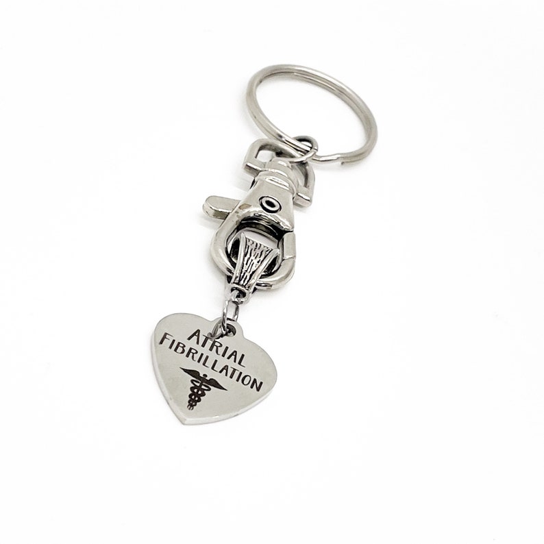Atrial Fibrillation Keychain, Atrial Fibrillation Charm, Atrial ...