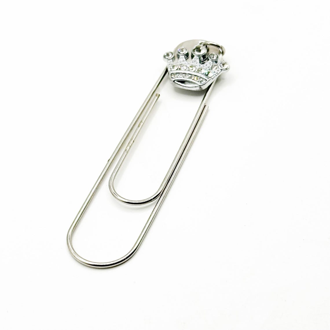 Rhinestone Crown Paperclip Bookmark - Etsy