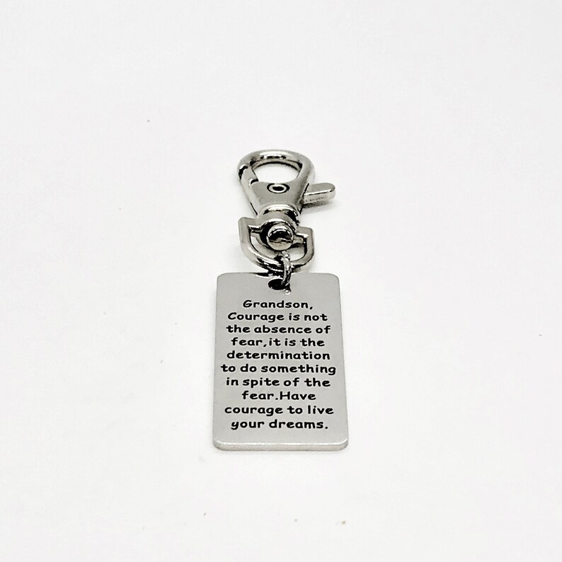 Bag Charm, Grandson Charm, Keychain Charm, Keychain Gift, Grandson Gift ...