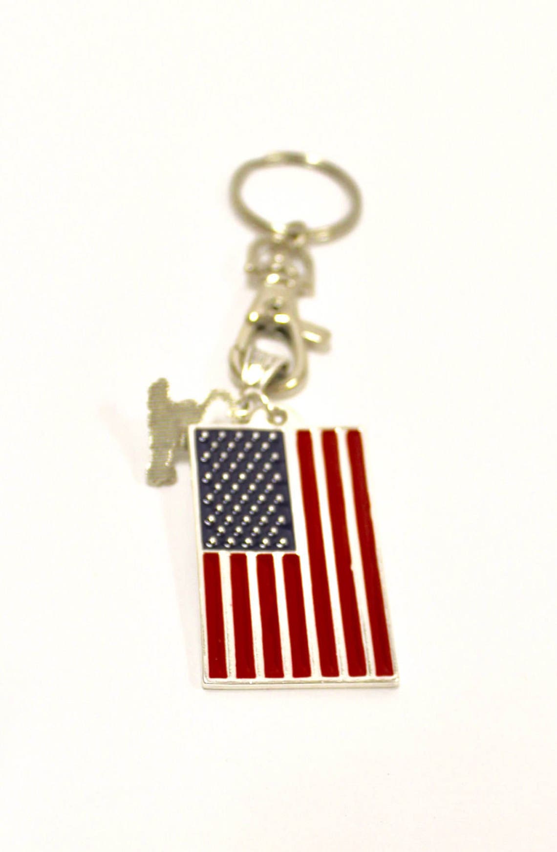 Military Supporter Keychain Home of the Free Because of the - Etsy