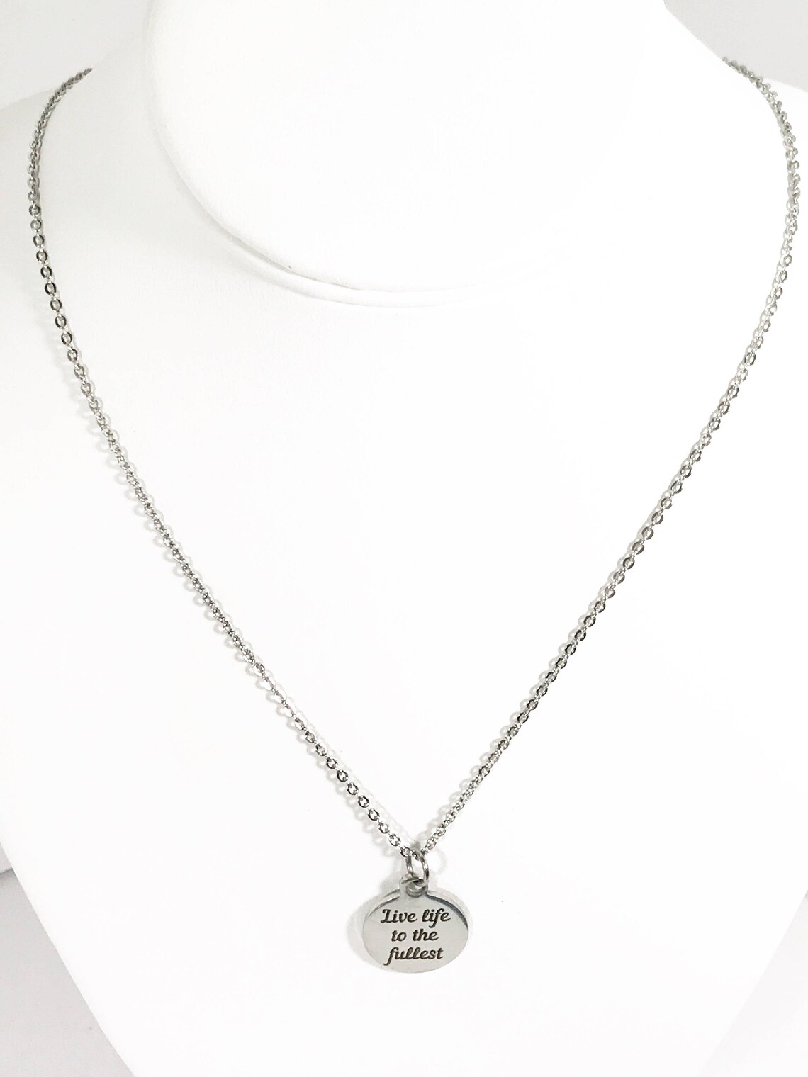 Live Life to the Fullest Necklace, Motivating Necklace, Encouraging ...