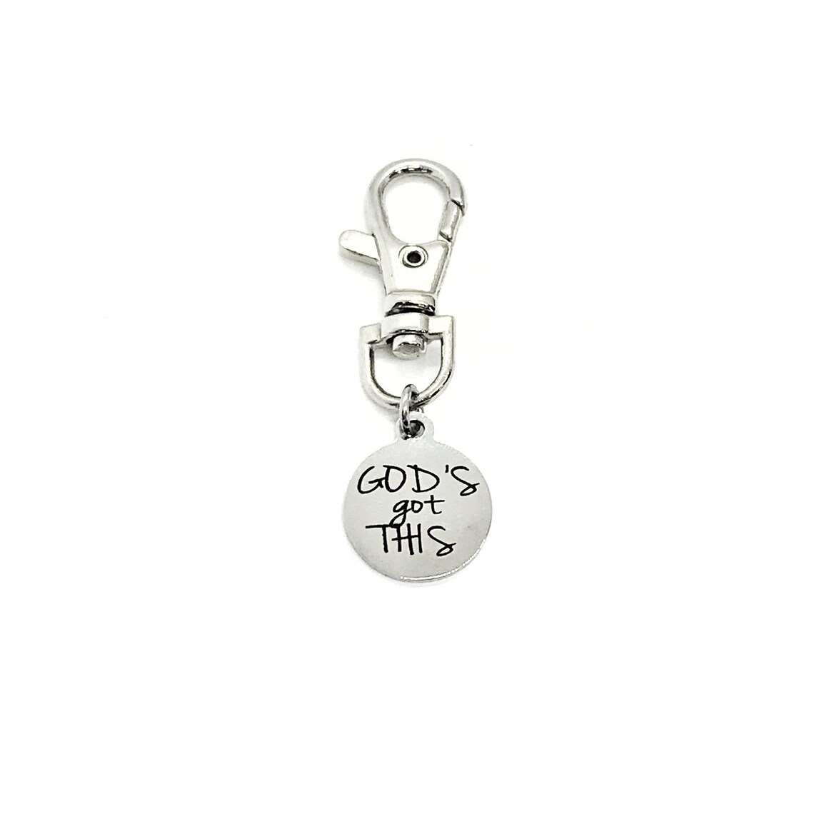 Bag Charm Gods Got This Charm Clip on Charm Keychain | Etsy