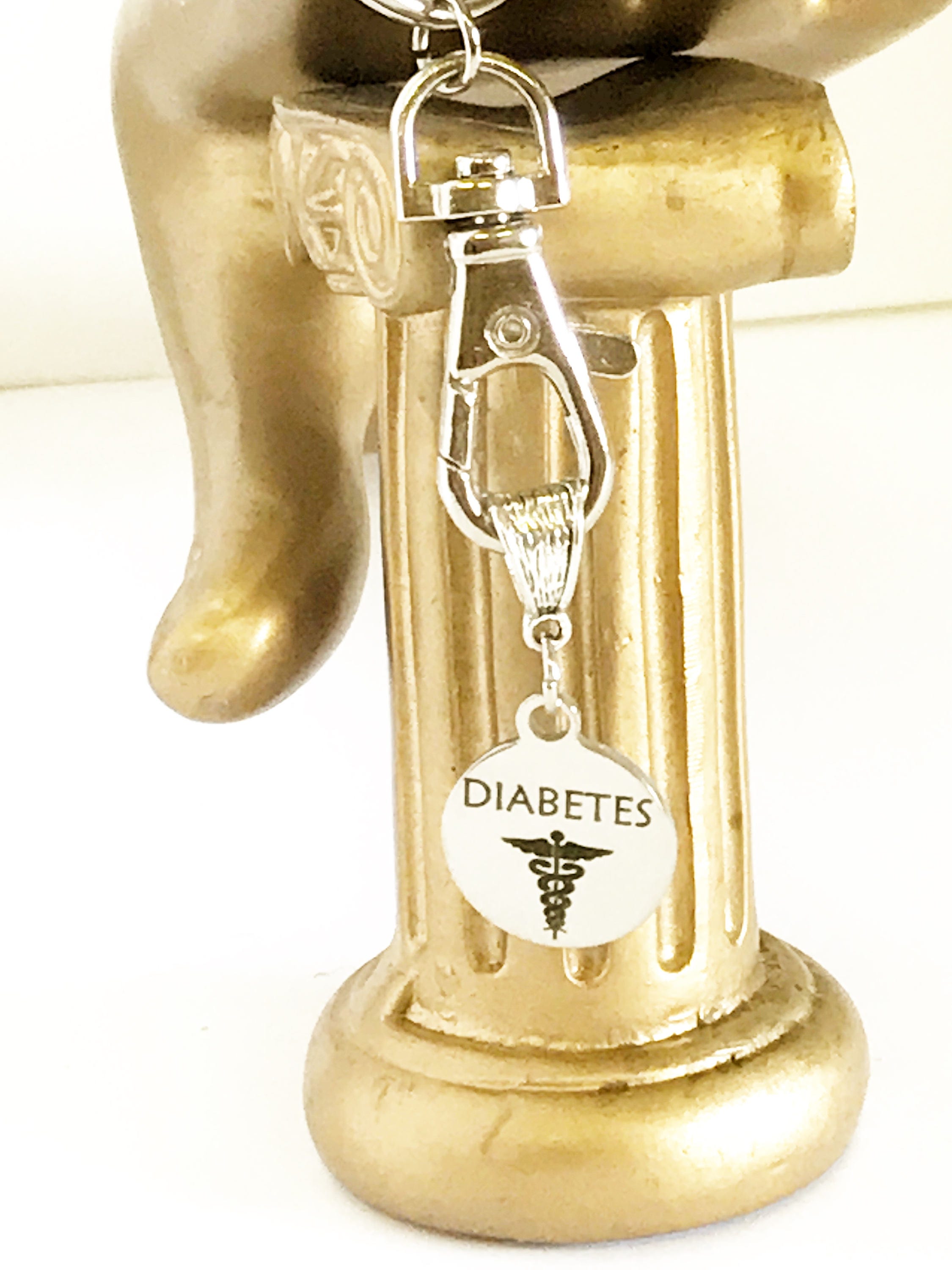 Diabetes Medical Awareness Keychain, Diabetes Keychain, Diabetes ...