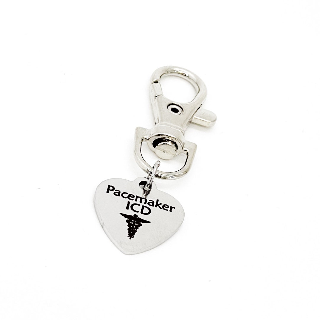 Pacemaker ICD Zipper Pull, Pacemaker ICD Medical ID Tag, Medical ...