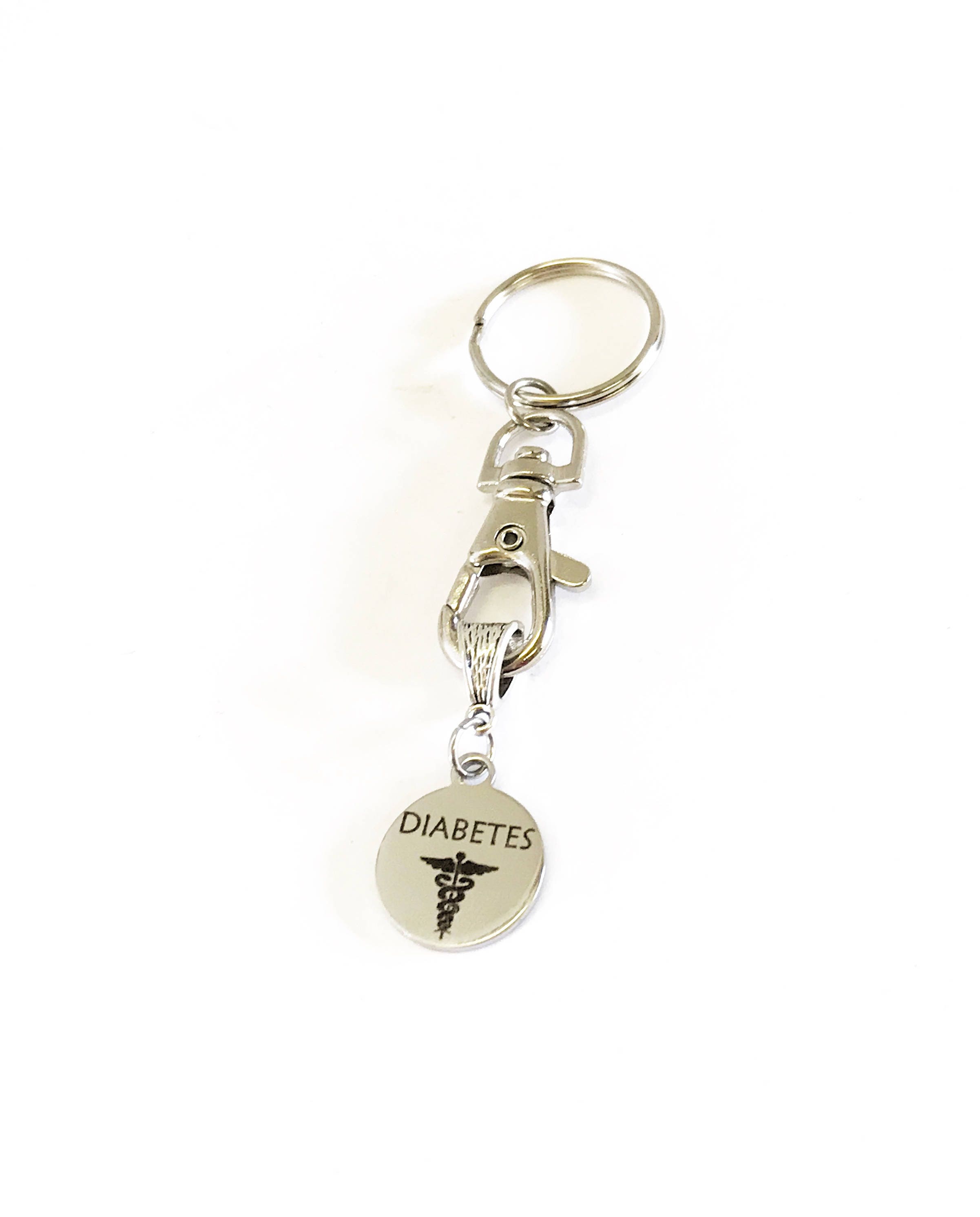 Diabetes Medical Awareness Keychain, Diabetes Keychain, Diabetes ...