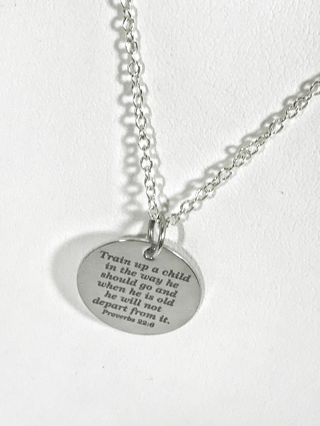 New Mom Necklace, Train up A Child Necklace, New Mom Gift, New Mom Baby ...