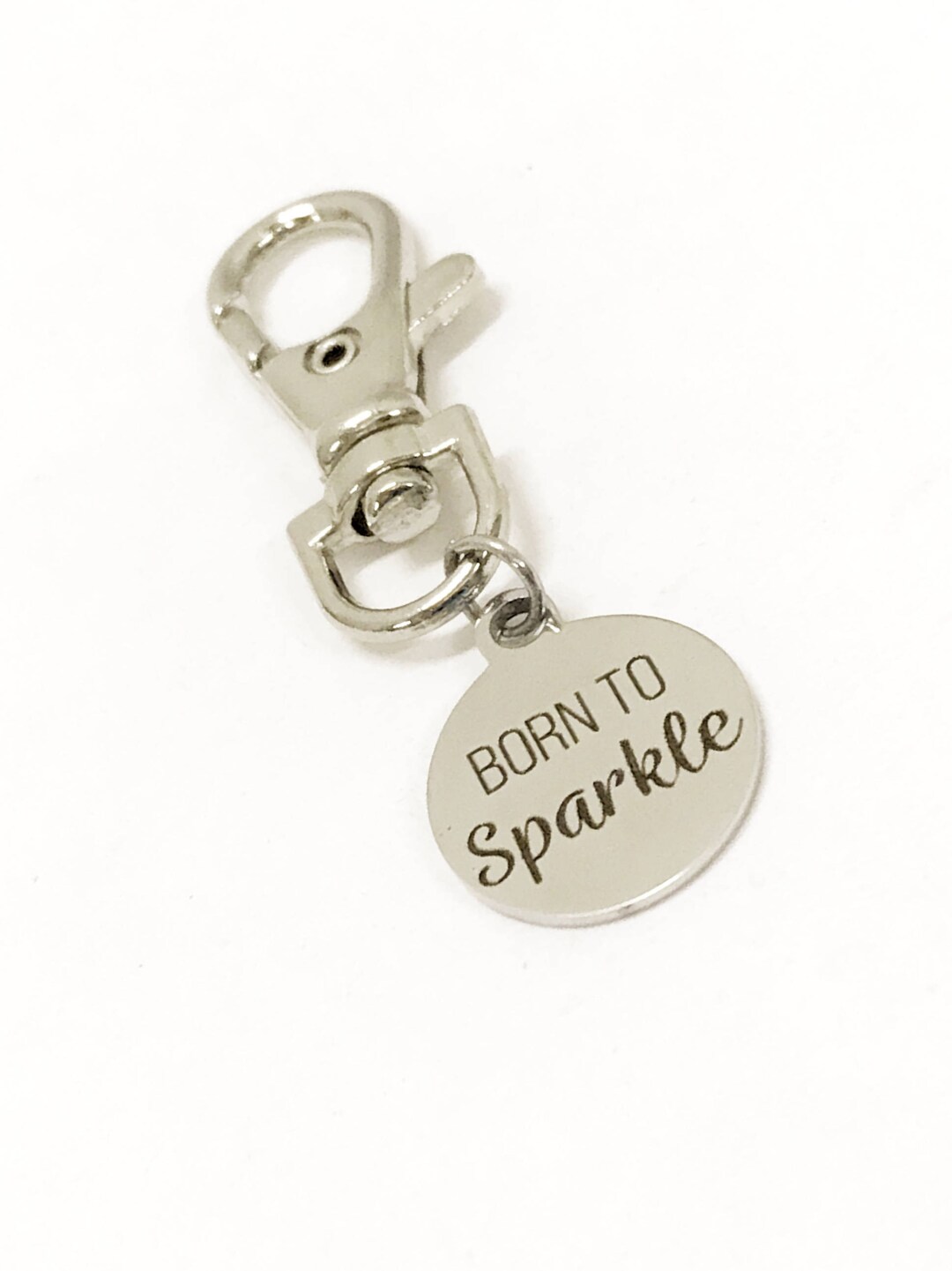 Encouragement Gift, Born to Sparkle Zipper Pull, Softball Bag Zipper ...
