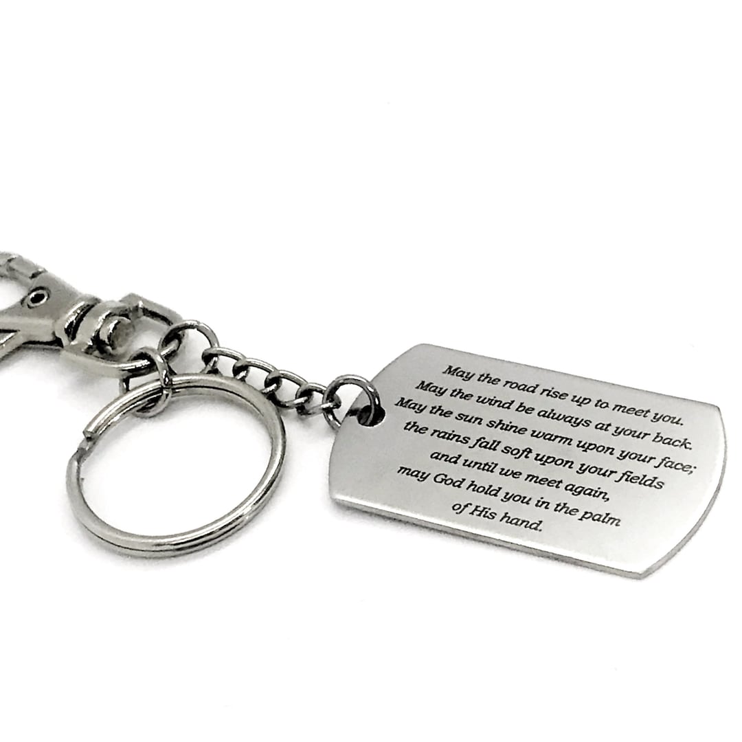 Irish Blessing Keychain Gift, Graduation Gift, Moving Gift, Going Away ...