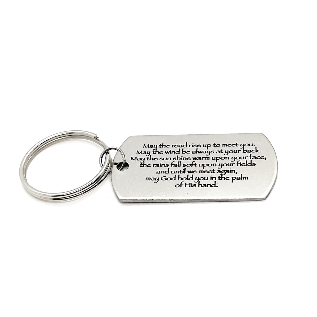 Irish Blessing Charm, May the Road Rise to Meet You Charm, Keychain ...