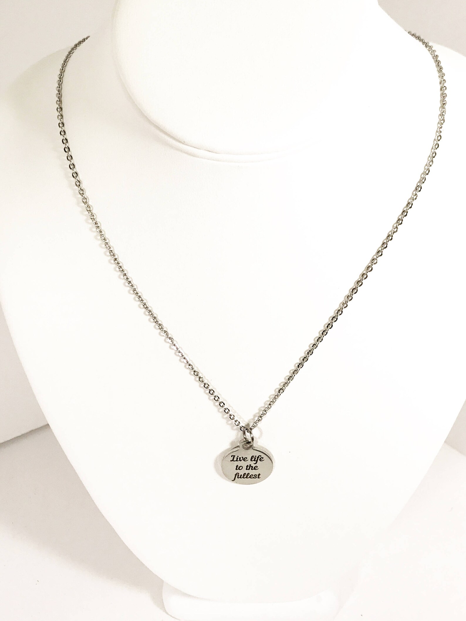 Live Life to the Fullest Necklace, Motivating Necklace, Encouraging ...