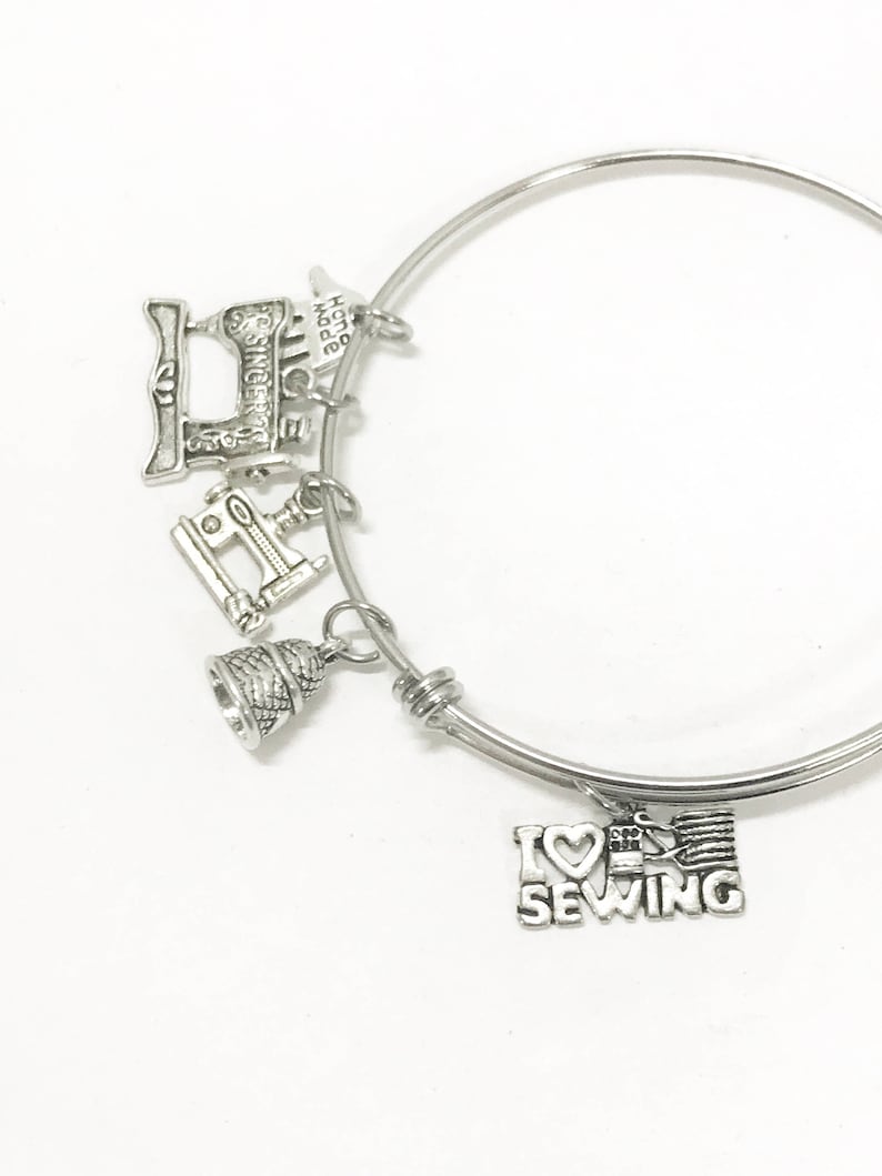 Sewing Gift I Love Sewing Bracelet Sewing Jewelry Gift for - Etsy