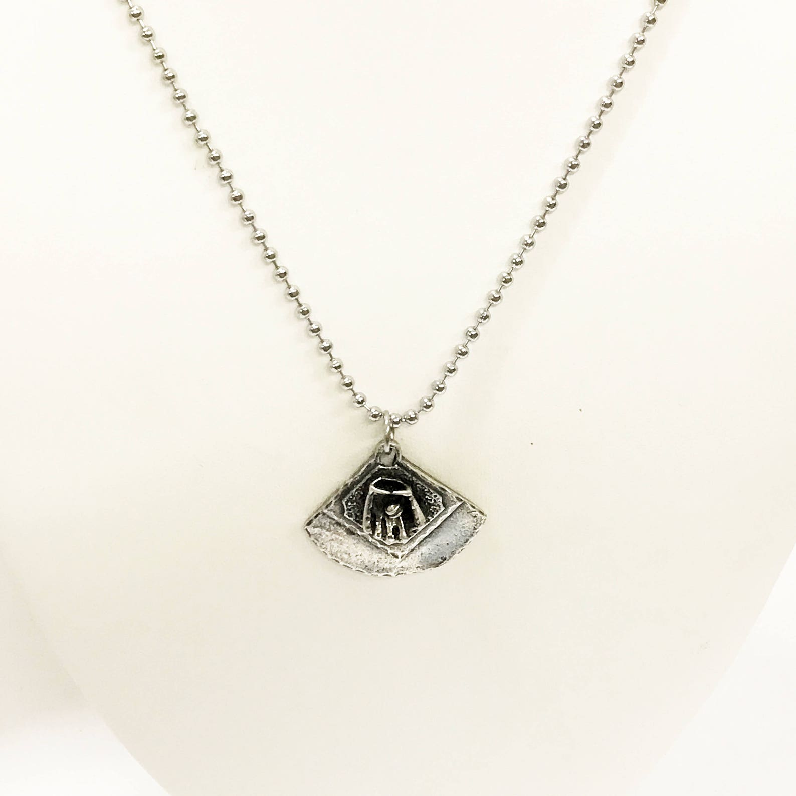 Baseball Diamond Necklace Baseball Player Gift Softball - Etsy