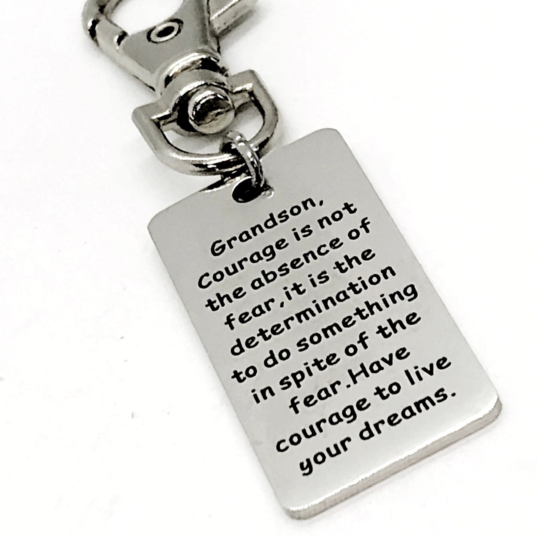 Bag Charm, Grandson Charm, Keychain Charm, Keychain Gift, Grandson Gift ...