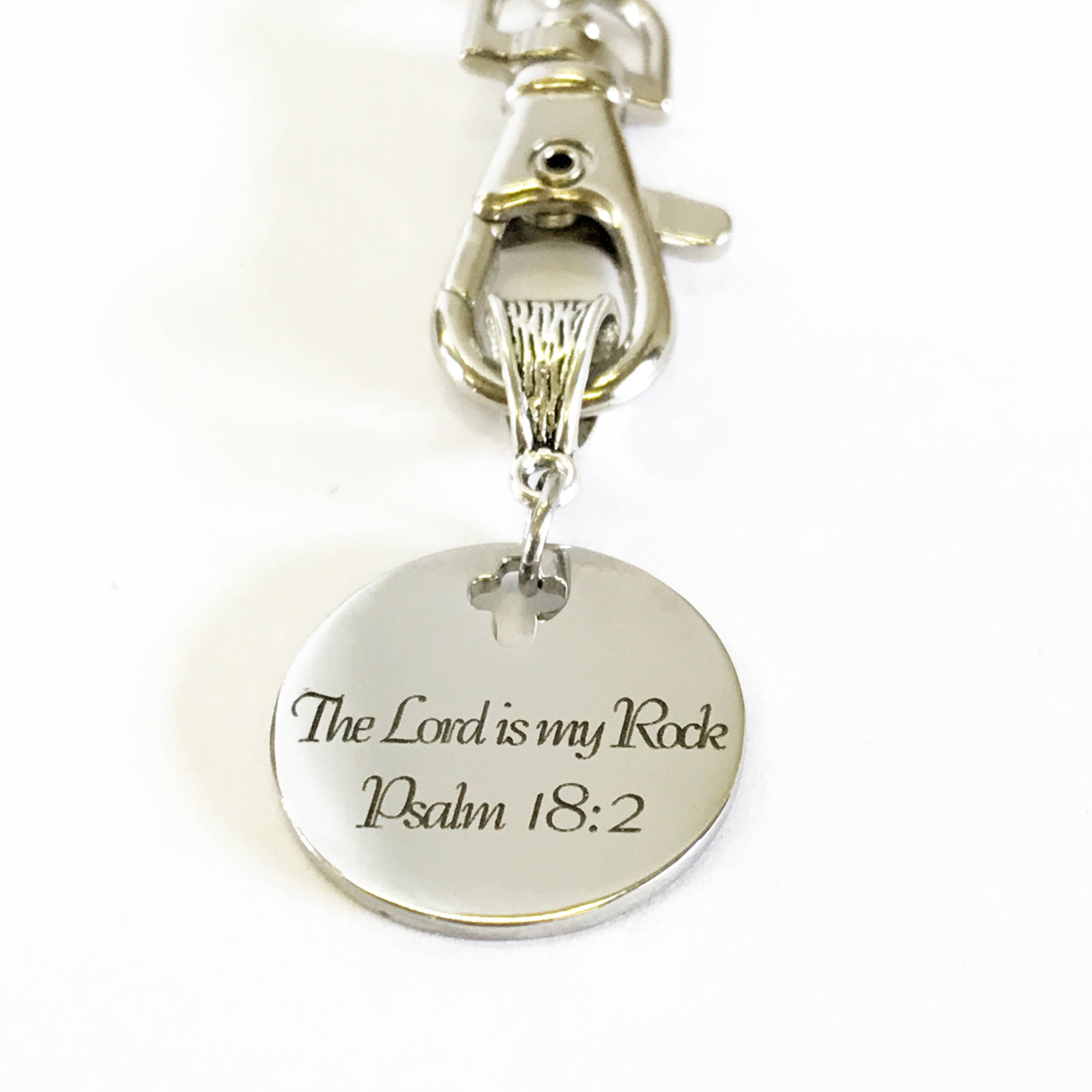 The Lord is My Rock Keychain Gift Psalm 18:2 Gift Sympathy - Etsy Australia