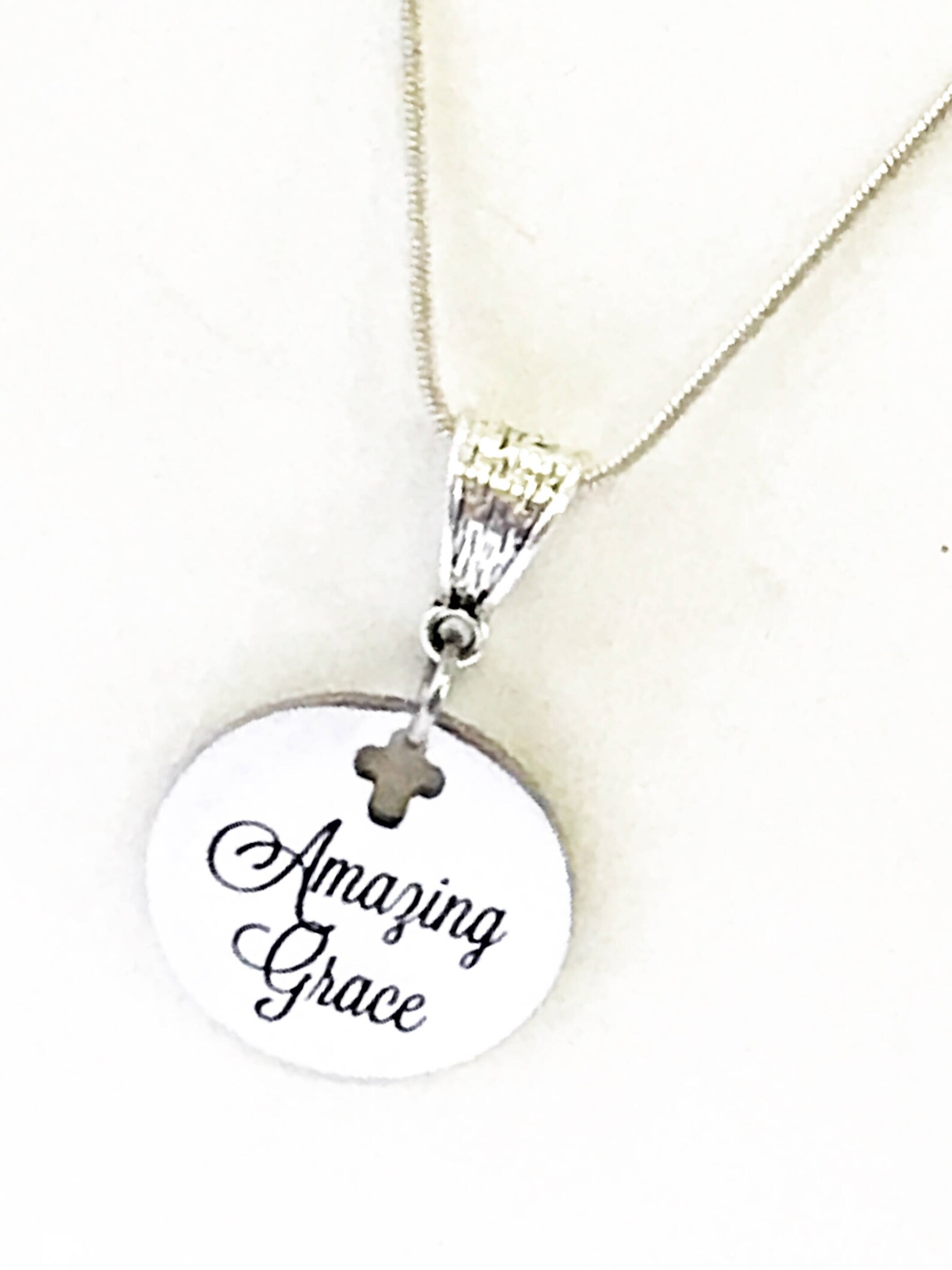 Christian Jewelry Gift, Amazing Grace Necklace, Religious Jewelry ...